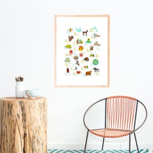 French Alphabet Wall Art, Digital Download Print, Nursery Wall Art ...