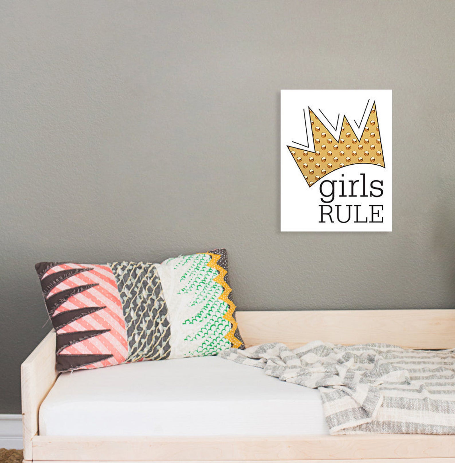 Girls Rule Print, Sewing Room Sign, Room Decor for Teen Girl, Craft ...