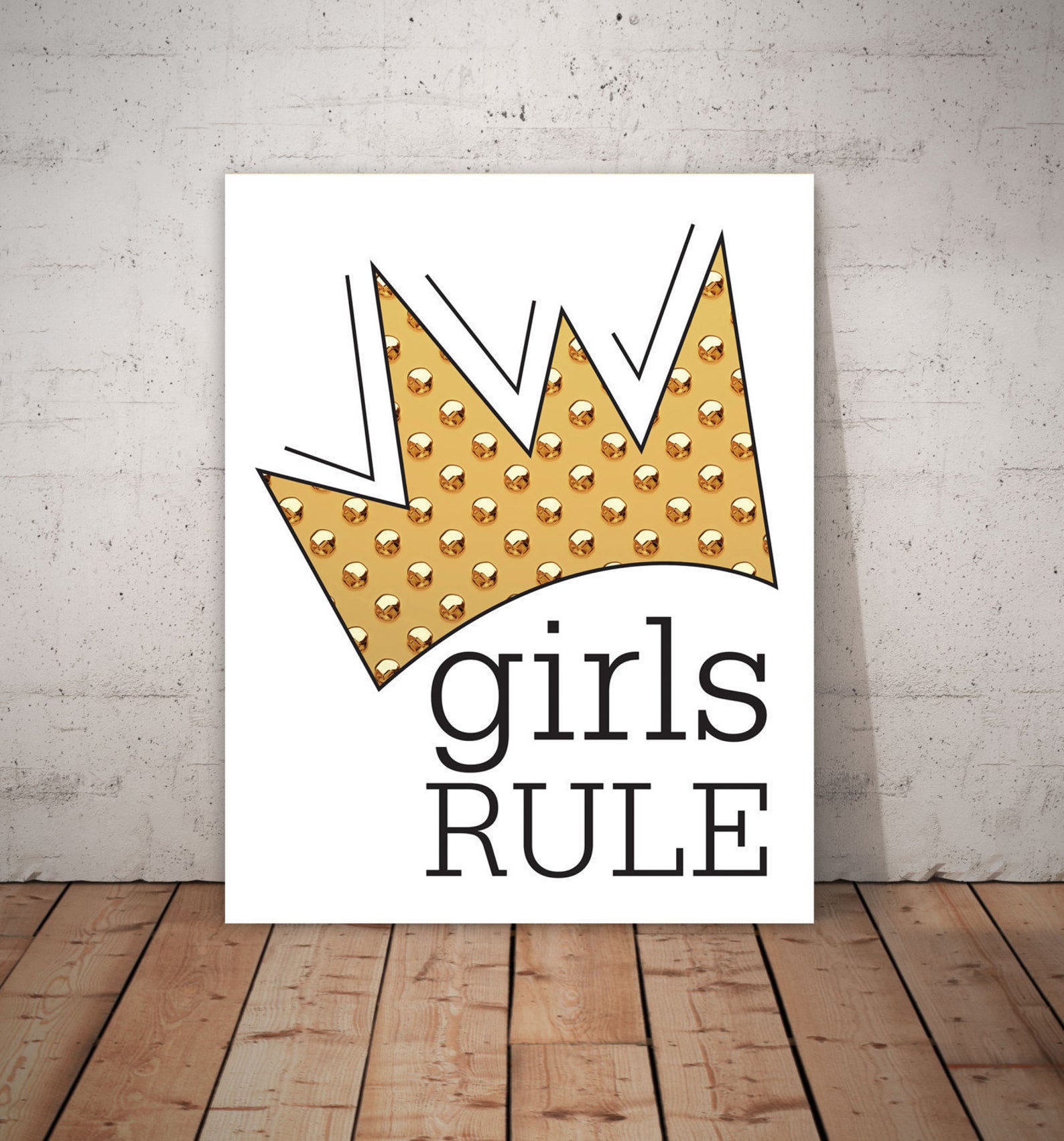 Girls Rule Print, Sewing Room Sign, Room Decor for Teen Girl, Craft ...