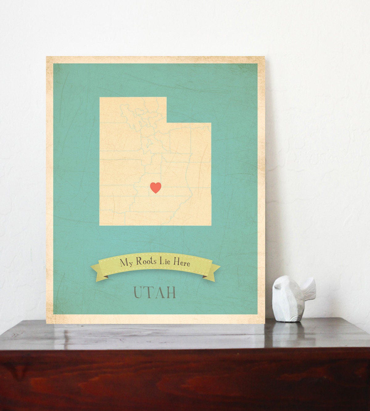 Choose Your State, My Roots Map 11x14 Customized Print, Christmas Gift ...