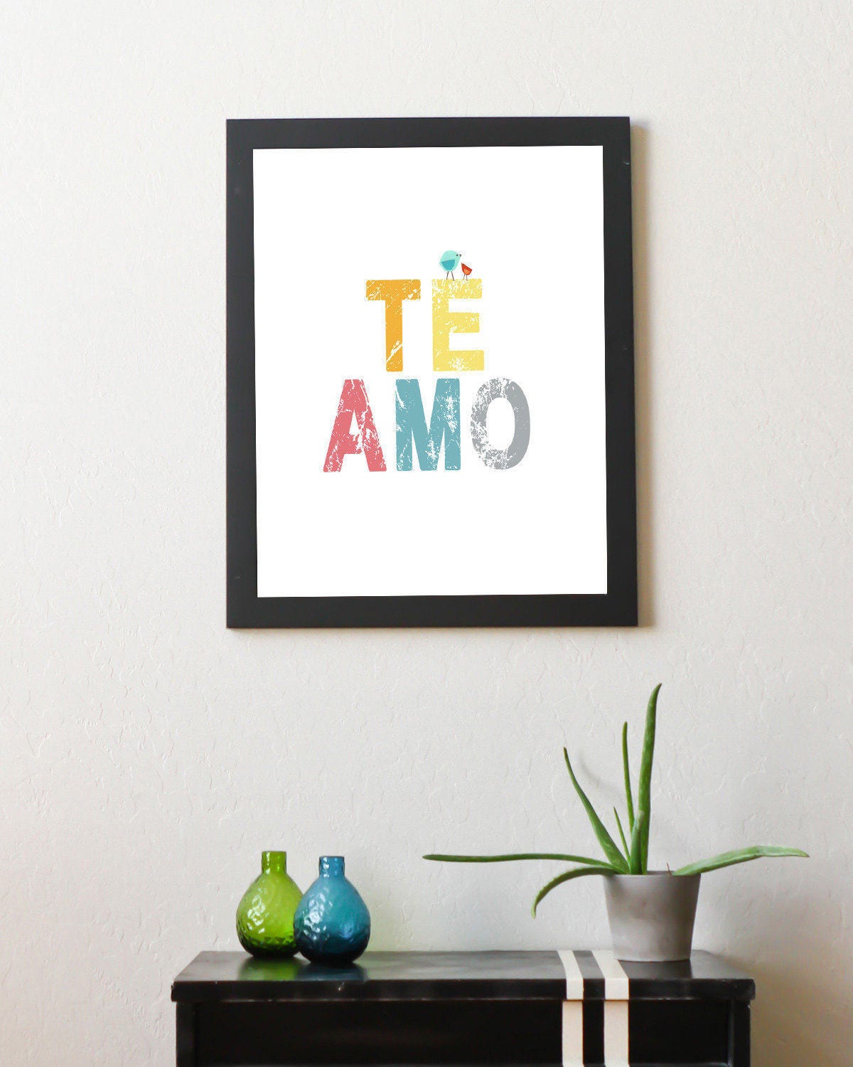 Printable Te Amo Children's Wall Art Digital Download - Etsy