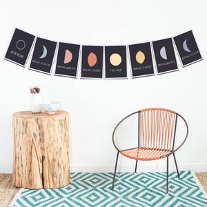 Moon Phases Mini Collection Wall Card Prints, 5x7, Wall Art for Kids ...