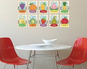 Fruits Wall Cards Nursery Wall Art Playroom Decor Nursery - Etsy