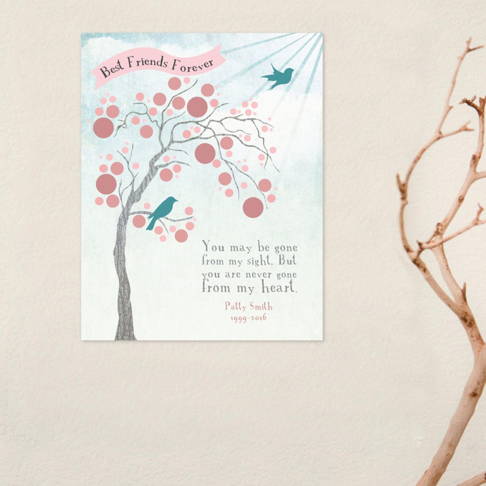 In Memory of Friend Friend Memorial Sign in Loving Memory | Etsy