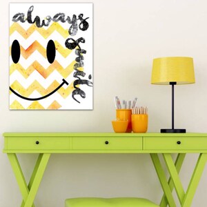 Always Smile Print Playroom Decor Children's Room Wall - Etsy