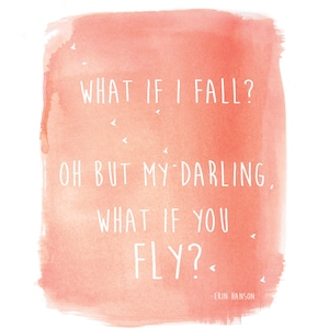 What If You Fly Inspirational Art Print, 8x10, 11x14, Nursery Wall Art ...