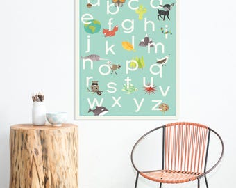 Alphabet Dog Poster Sarah Hiers Design Dog Poster Dog Alphabet Poster ...