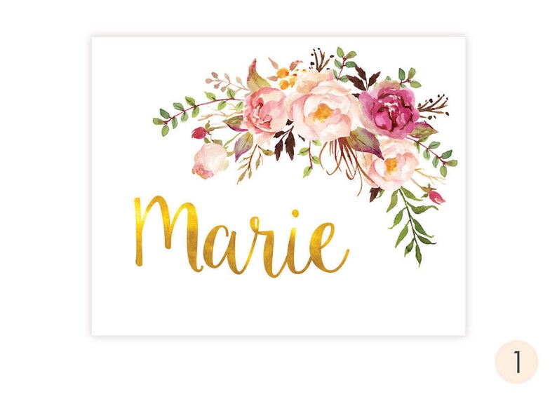 Name Art Nursery, Baby Name Art, Baby Floral Name, Custom Baby Name Art ...