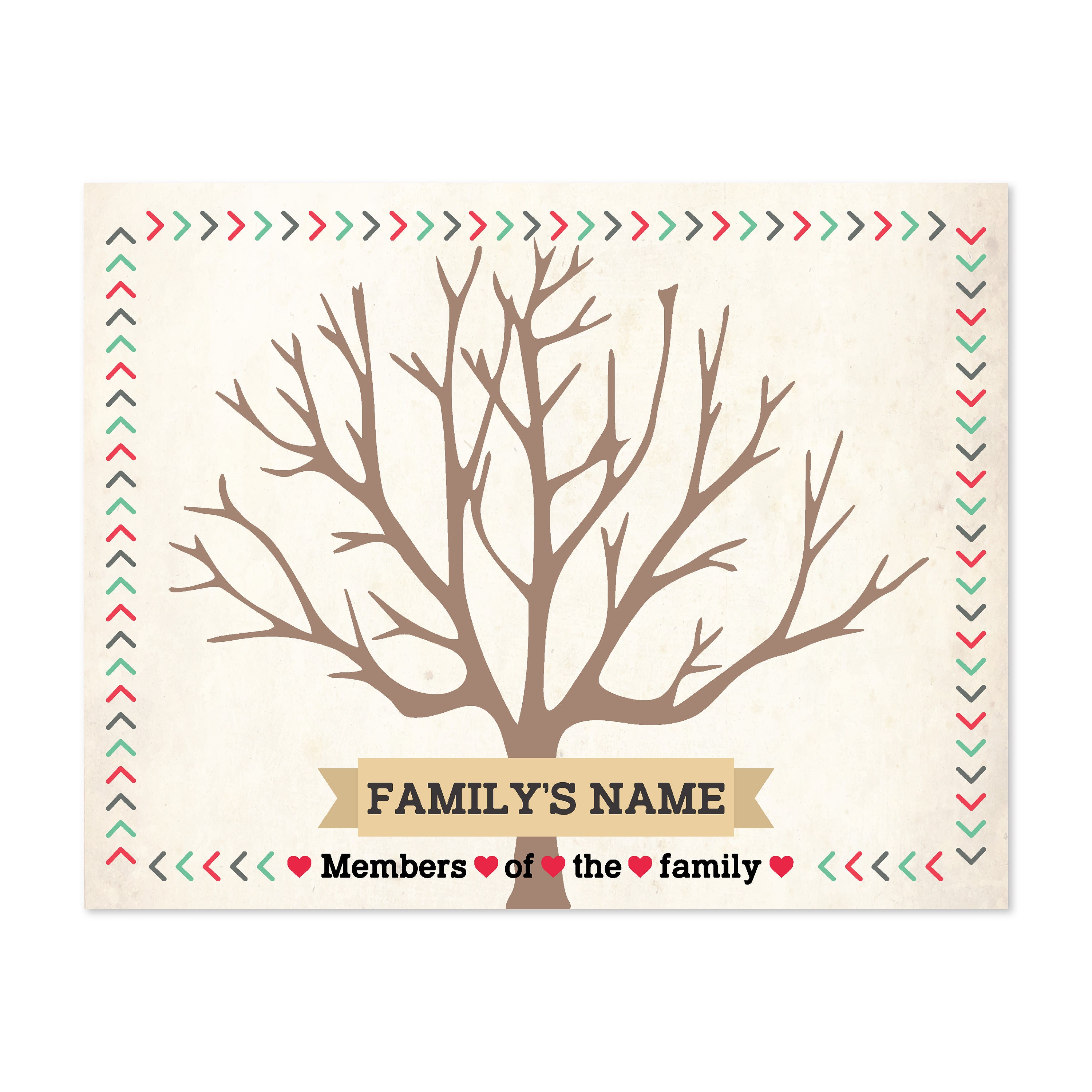 Personalized Family Handprint Tree Art, DIY Keepsake Gift - Etsy