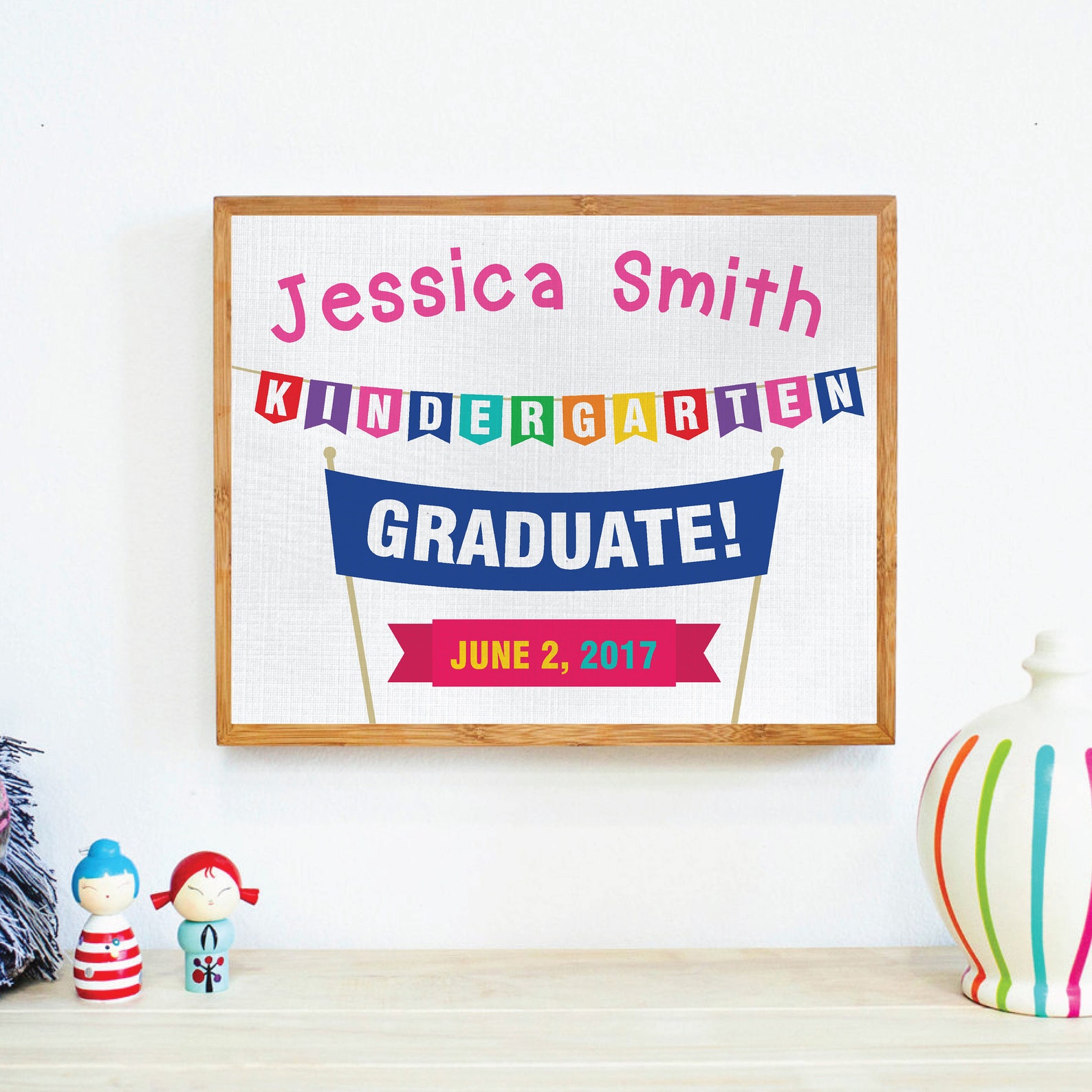 Kindergarten Graduation Print, Preschool Diploma, Kindergarten Diploma ...