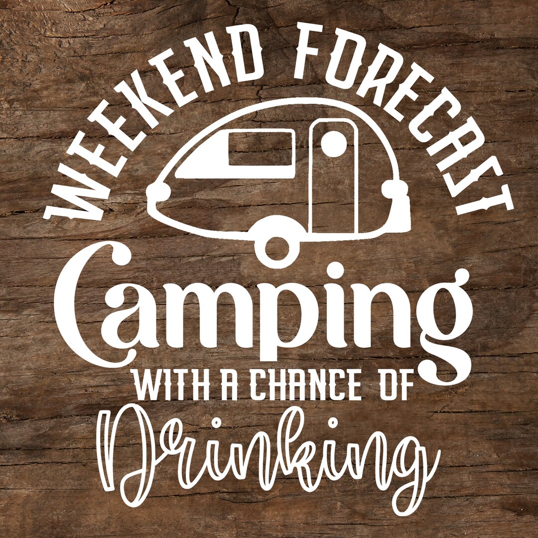Weekend Forecast TB Teardrop Trailer Window Decal - Etsy