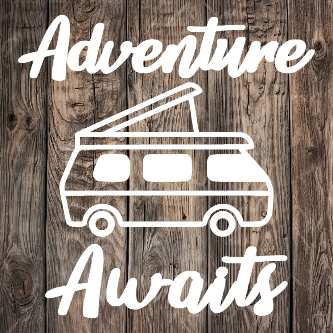 Adventure Awaits Camper Van Window Decal - Etsy