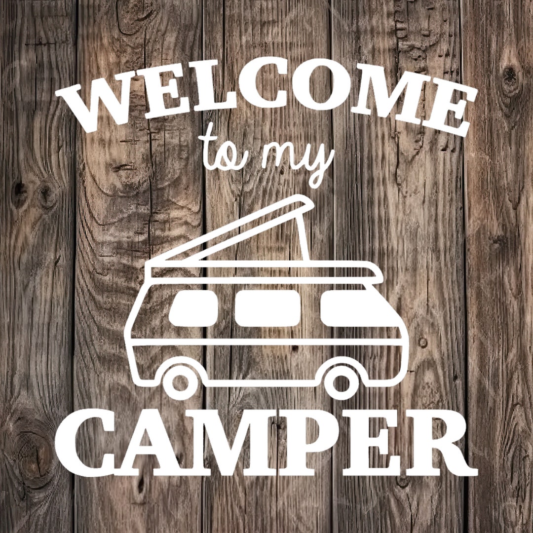 Welcome to My Camper Camper Van Window Decal - Etsy