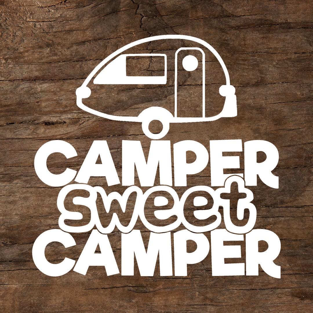 Camper Sweet Camper TB Teardrop Trailer Window Decal - Etsy
