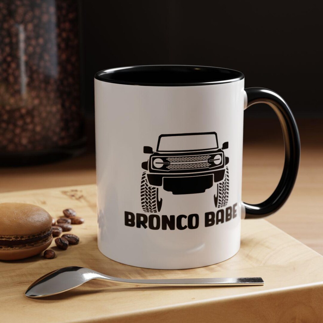 Bronco Babe Off-road Truck Ford Bronco Color Accent Ceramic Mug - Etsy