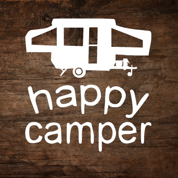 Happy Camper Pop-up Camper Window Decal - Etsy