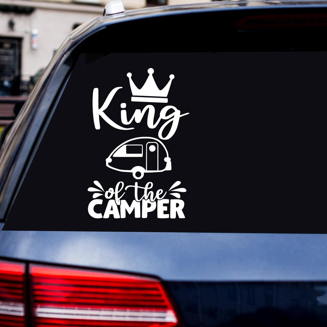 King of the Camper T@B Teardrop Trailer Window Decal - Etsy
