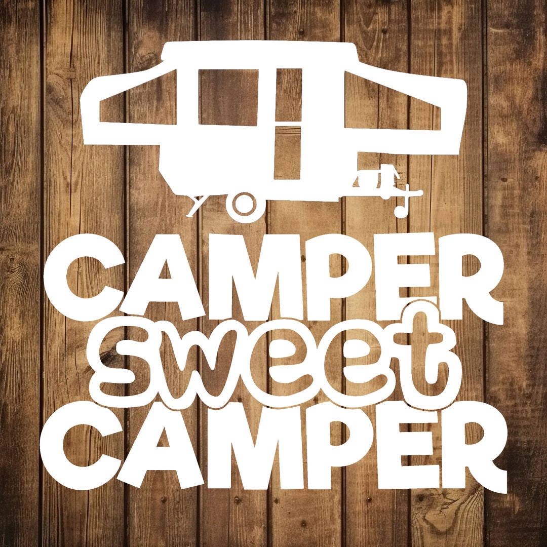 Camper Sweet Camper Pop-up Camper Window Decal - Etsy