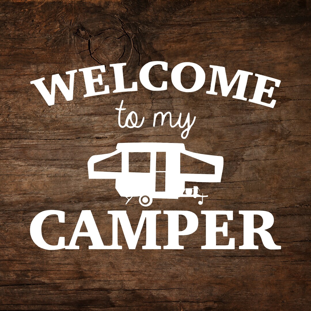 Welcome to My Camper Pop-up Camper Window Decal - Etsy