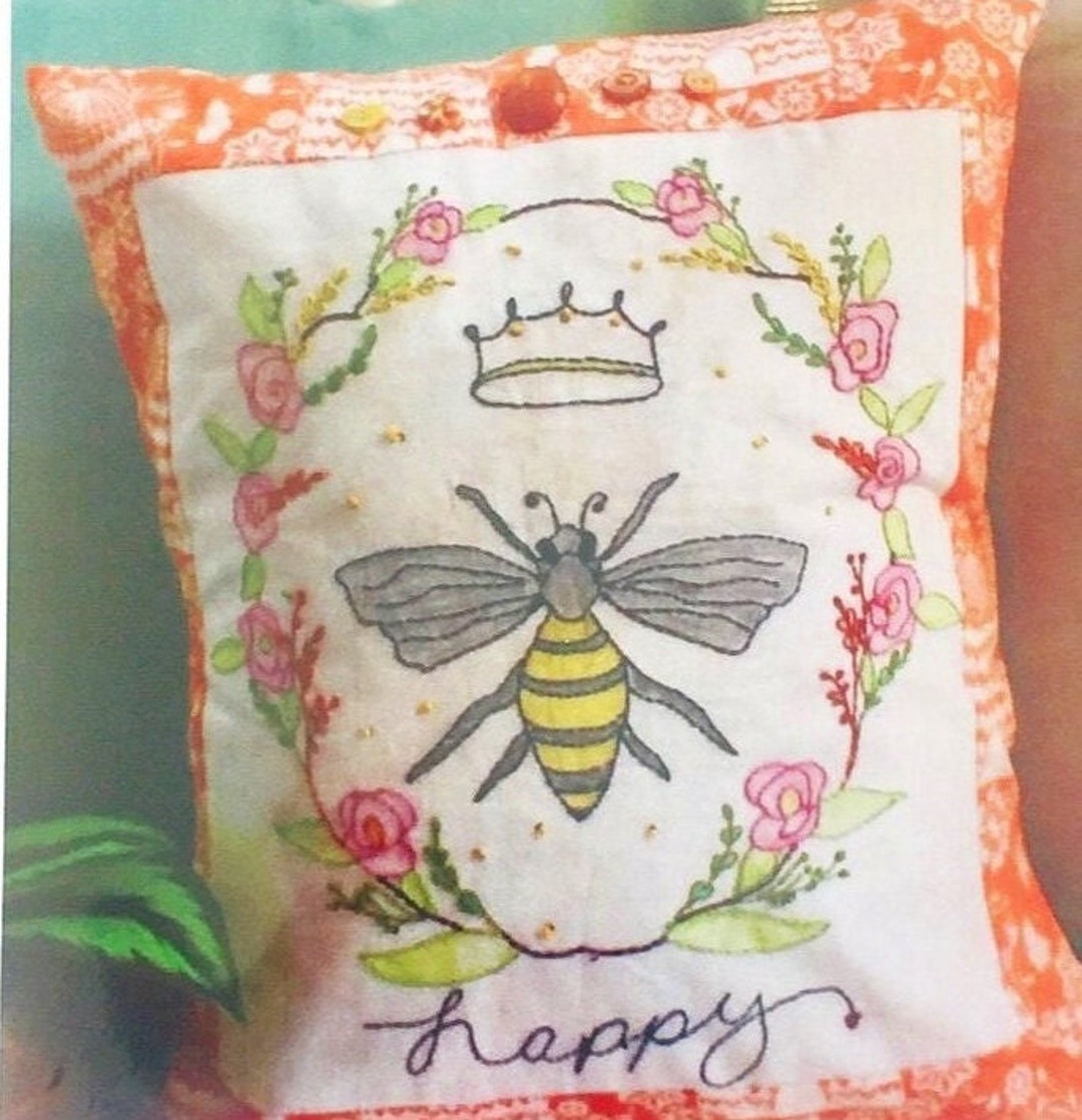 Be Happy Embroidery Pattern - Etsy