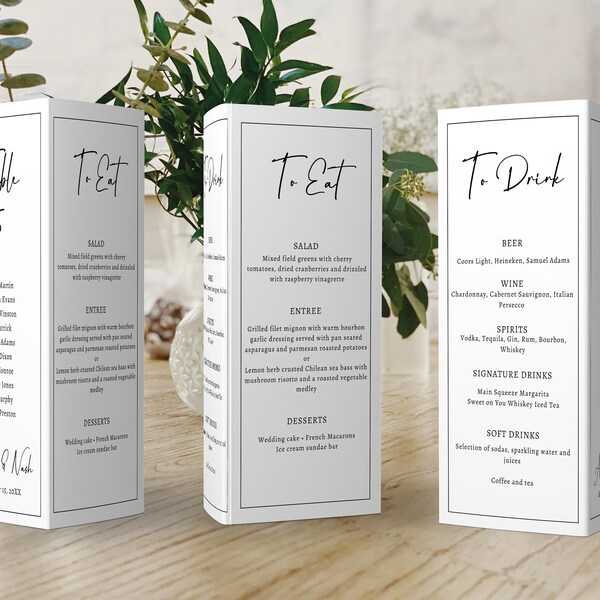 Menu Table Number - Etsy