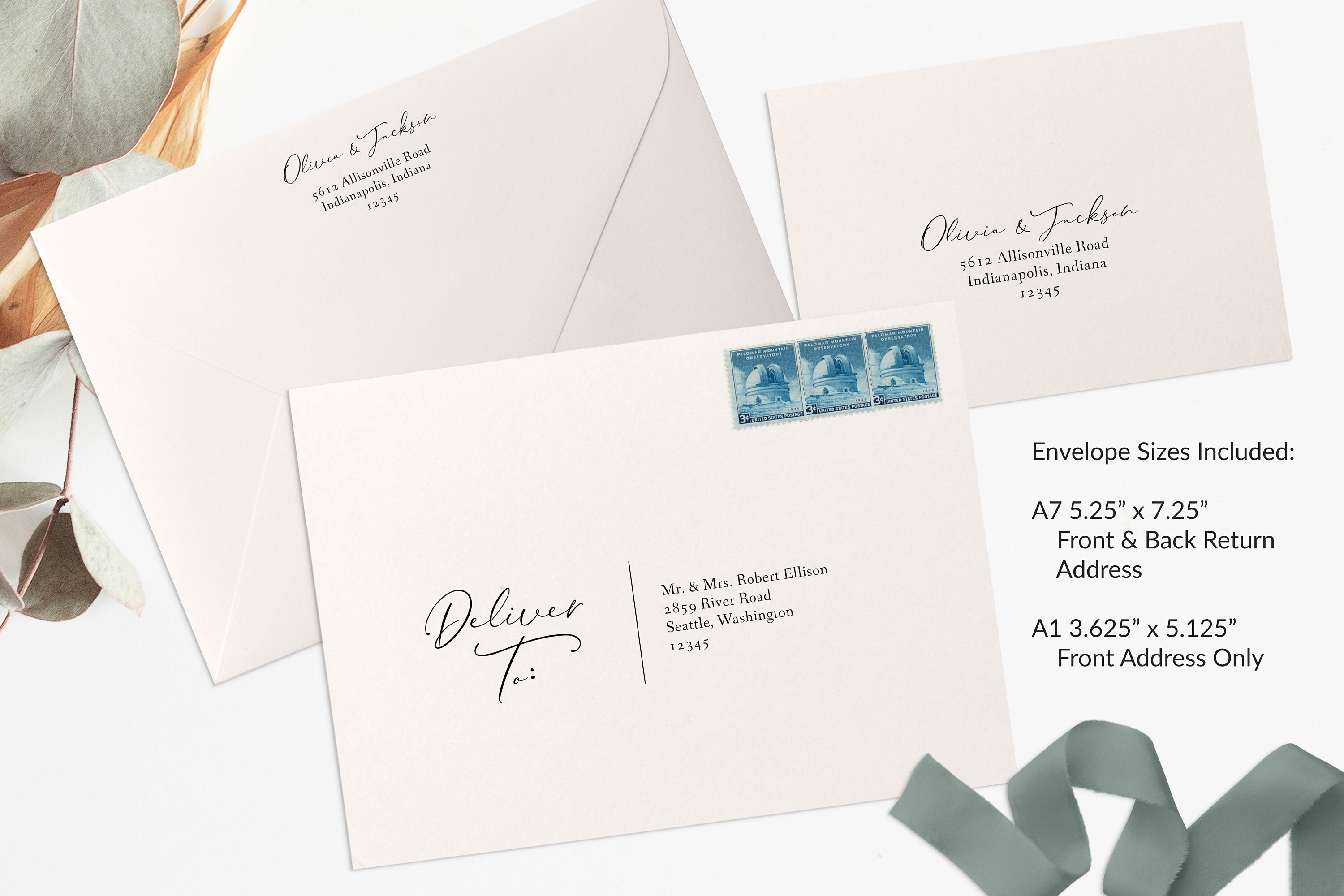 Printable envelope addressing template - iesopl