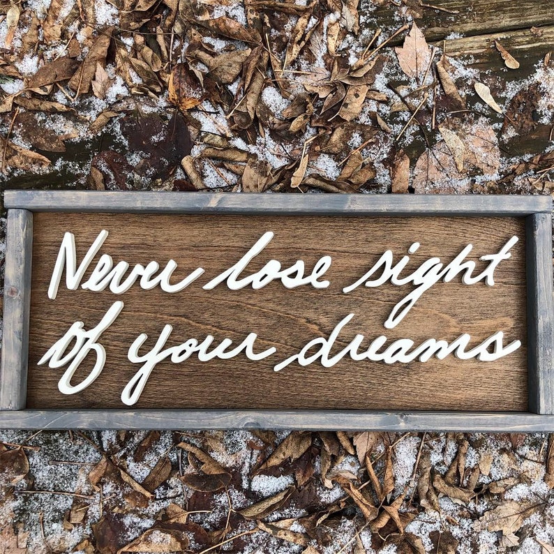 SENTIMENTAL SIGNATURE SIGN 3D Handwriting Handcut - Etsy