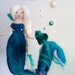 Hanging Felted Needle Mermaid Felted Mermaid Needle Felted - Etsy