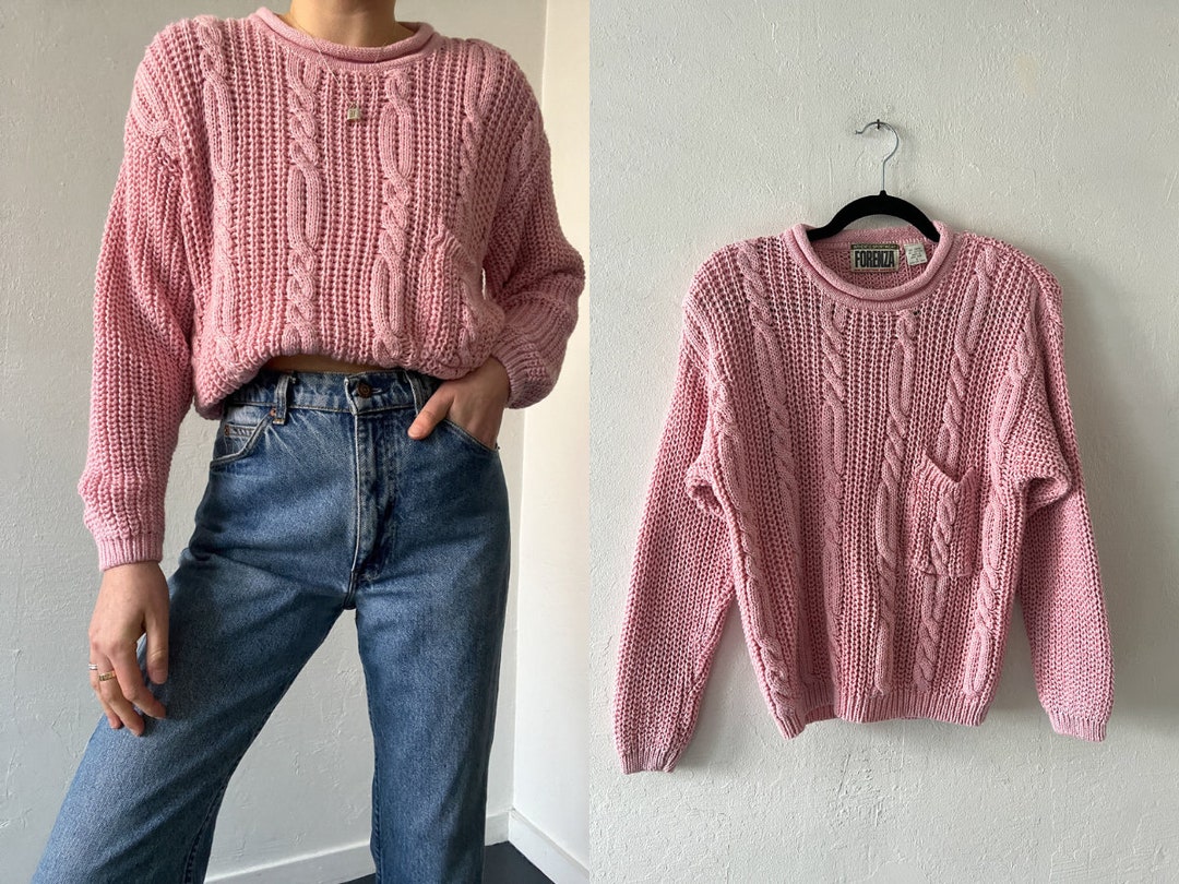 Vintage Pastel Pink Forenza Sweater - Etsy