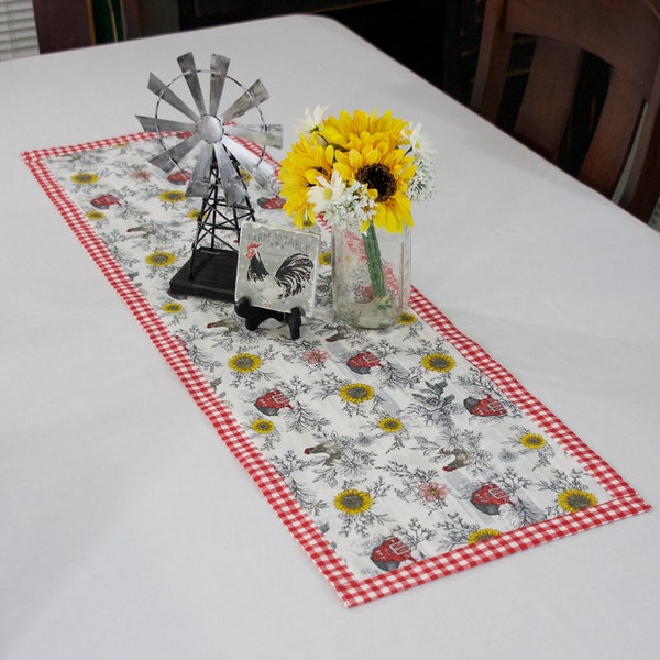 Rooster Table Runner - Etsy