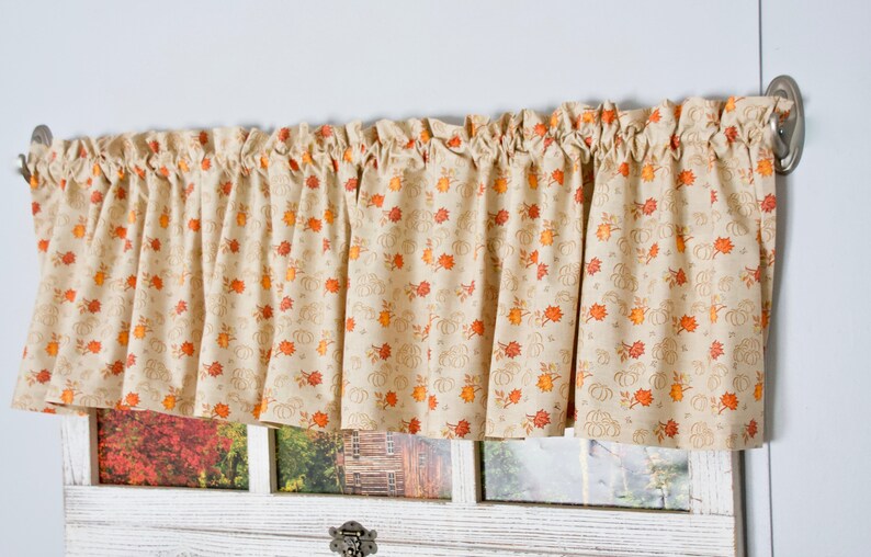 Fall Valances Fall Curtains Fall Kitchen Valances Fall - Etsy