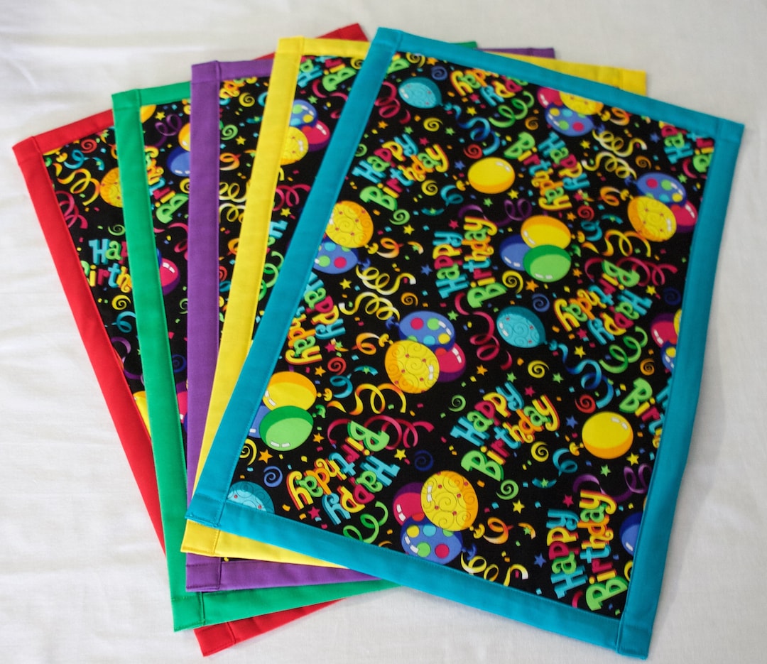 Birthday Placemats, Birthday Table Decor, Placemats,birthday Party ...