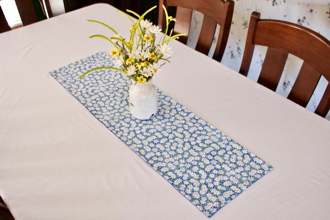 Daisy Table Runner,daisy Table Settings,daisy Table Linens,spring Decor ...