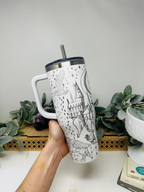 Wizard World 40oz Tumbler: Laser Engraved Insulated Travel Mug - Etsy