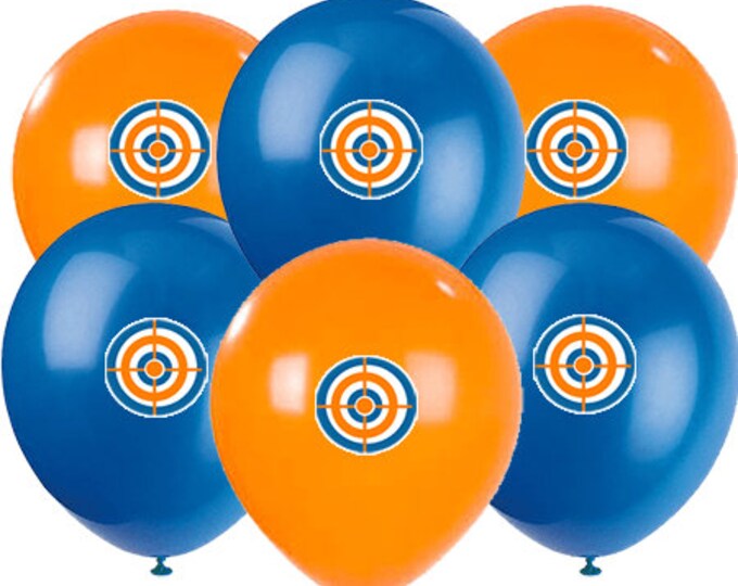 Target Balloon, Dart Gun Balloons, Target Stickers, Blue Balloons ...