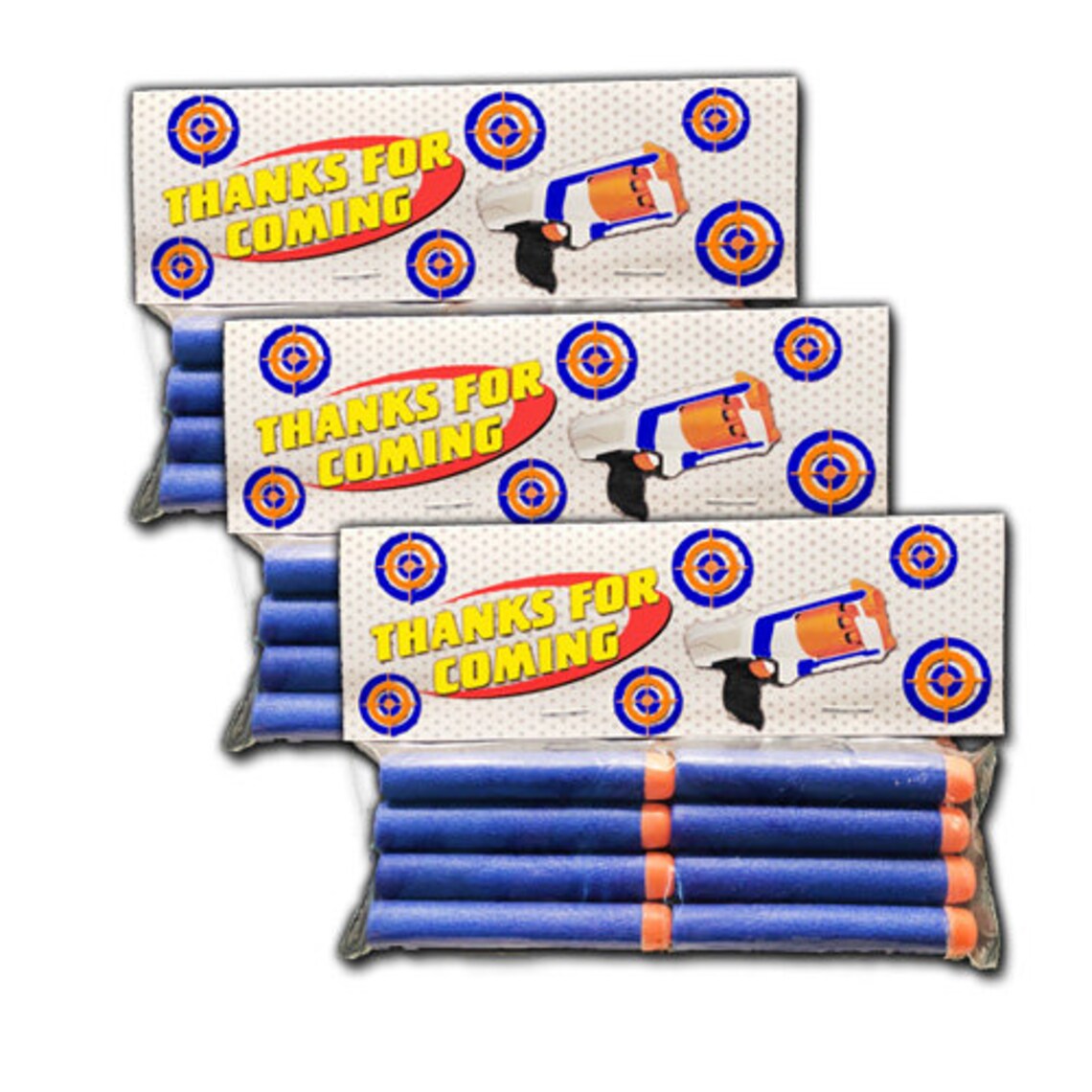 Dart Gun Printable Dart Gun Favor Bags Dart Gun Targets - Etsy