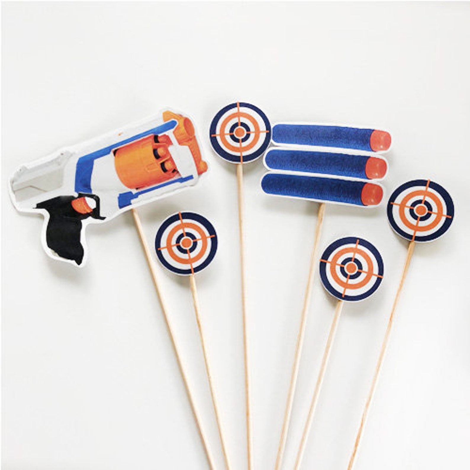Dart Gun Printable Dart Gun Favor Bags Dart Gun Targets - Etsy