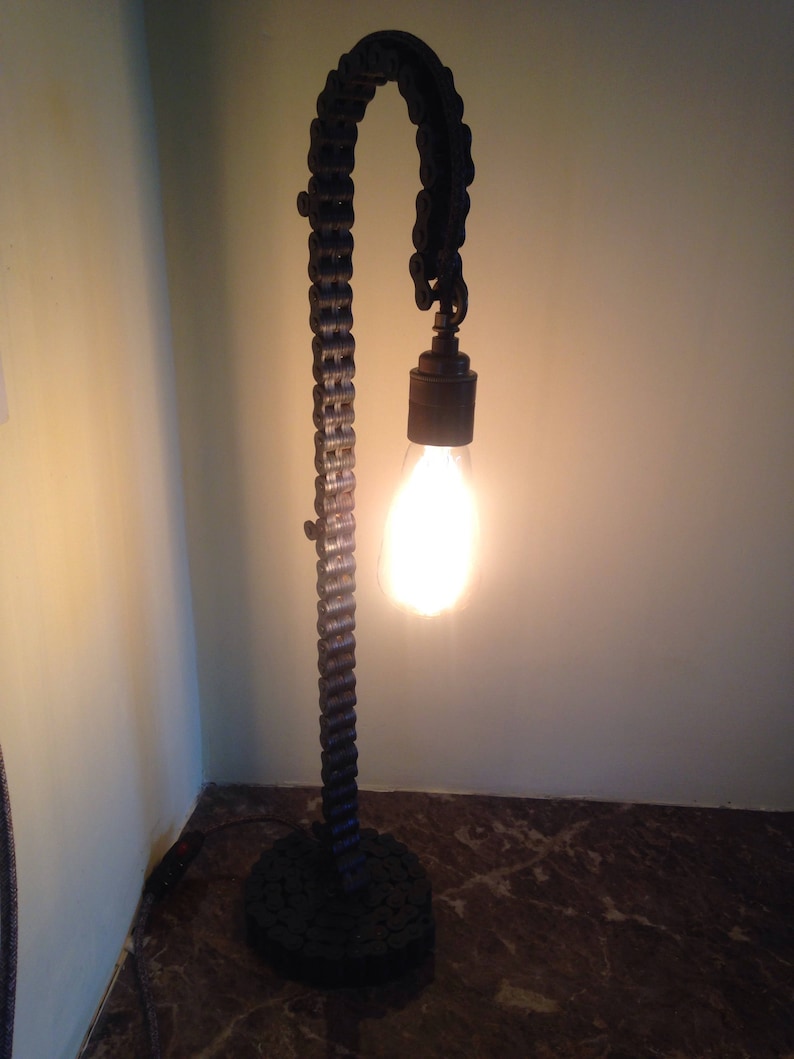 Handmade Welded Roller Chain Lamp Industrial - Etsy