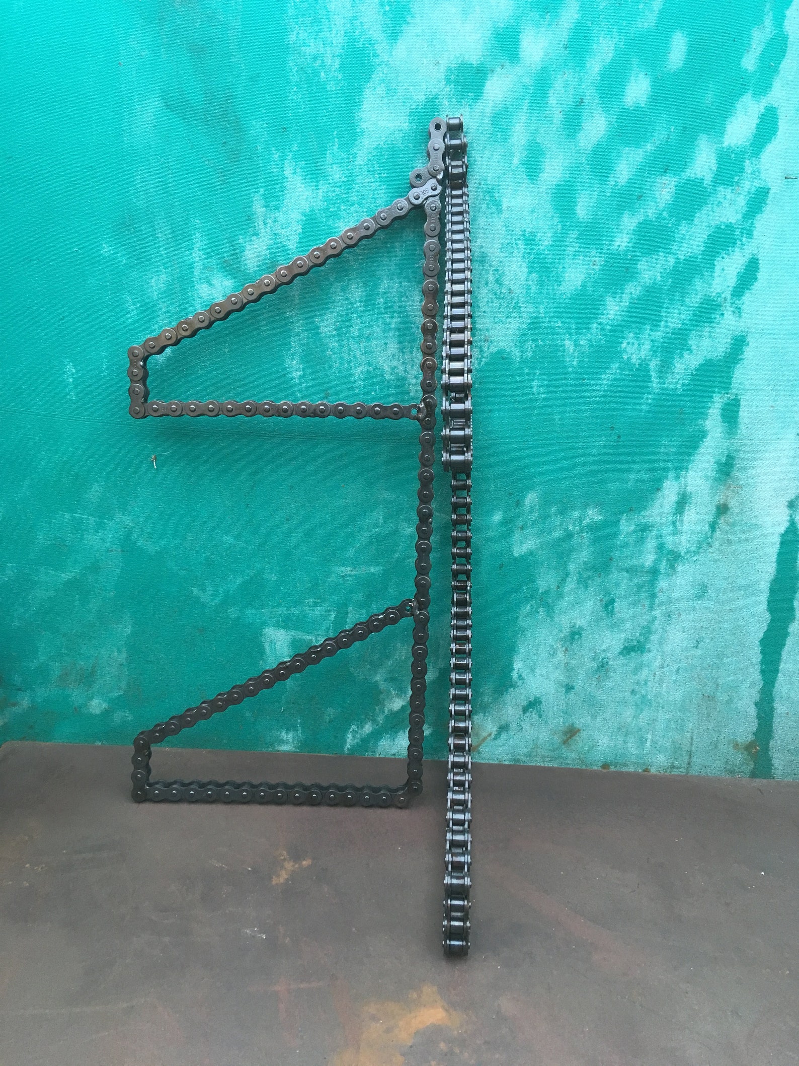 Hand Made Roller Chain Shelves Industrial Welded Book Shelf - Etsy
