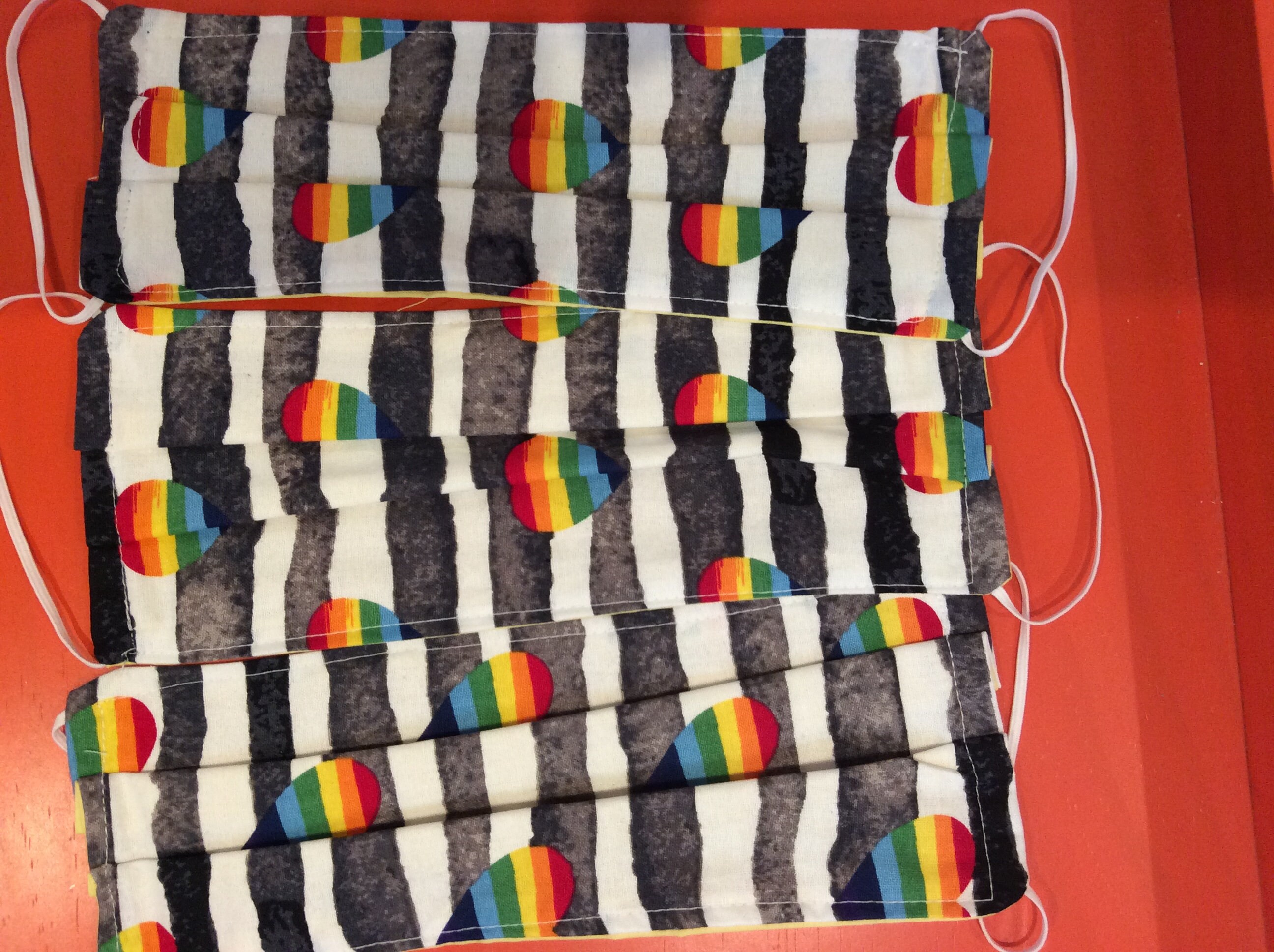 Rainbow Adult Face Masks! - Etsy