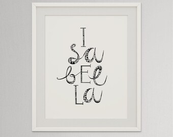 Isabella name | Etsy