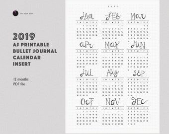 Bullet Journal 2019 - Etsy