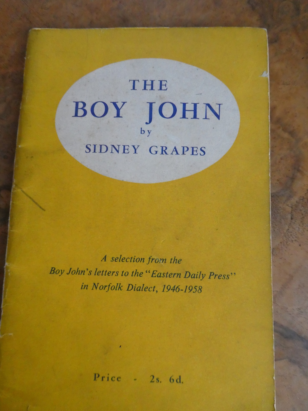The Boy John Sidney Grapes 1950's Book Selection of Letters in the ...