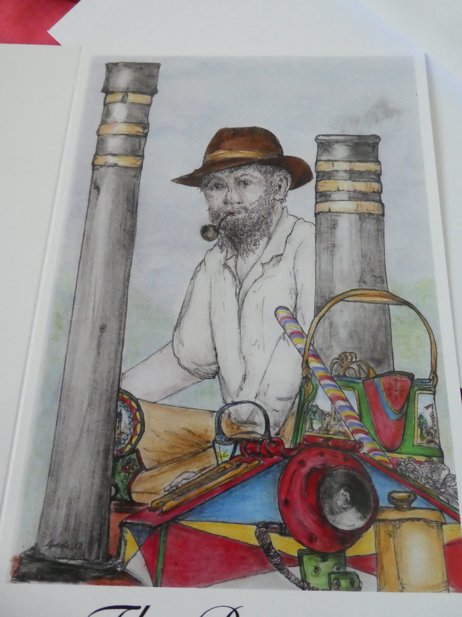 THE BOATMAN Greetings Card Unique Design Narrowboat Canal, Boat Man ...