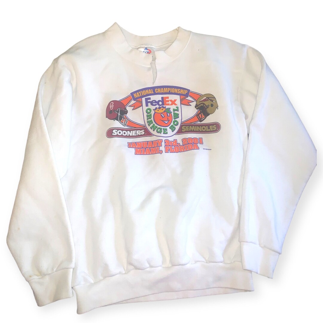 Vintage Y2k 2001 Oklahoma Sooners and Florida Seminoles Sweatshirt - Etsy