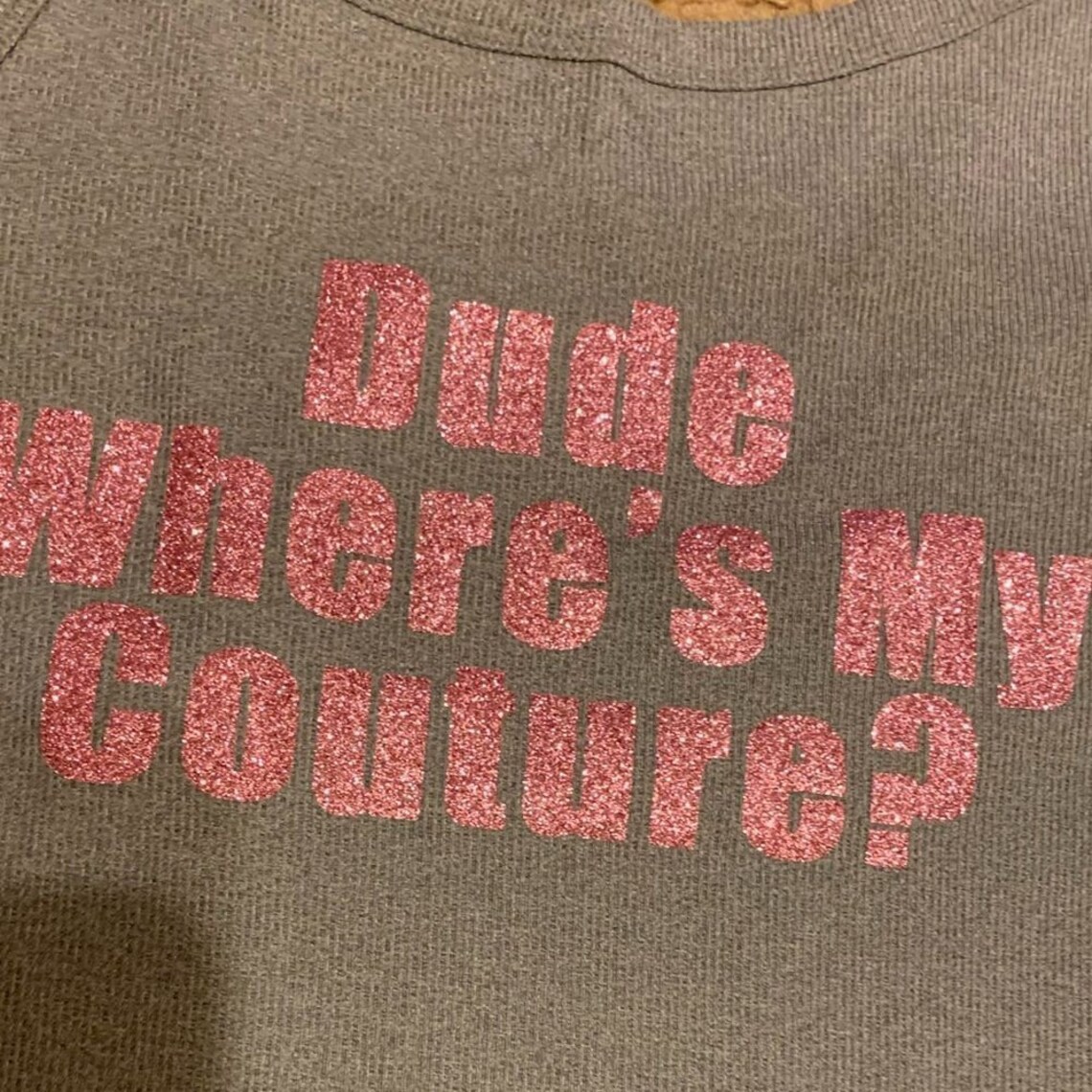Dude Where's My Couture- Celebrity Inspired Baby Tee. Y2K Aesthetic ...