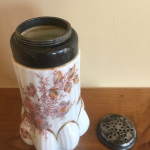 Antique Sugar Shaker Muffineer Victorian Hand Painted Dragonfly ...