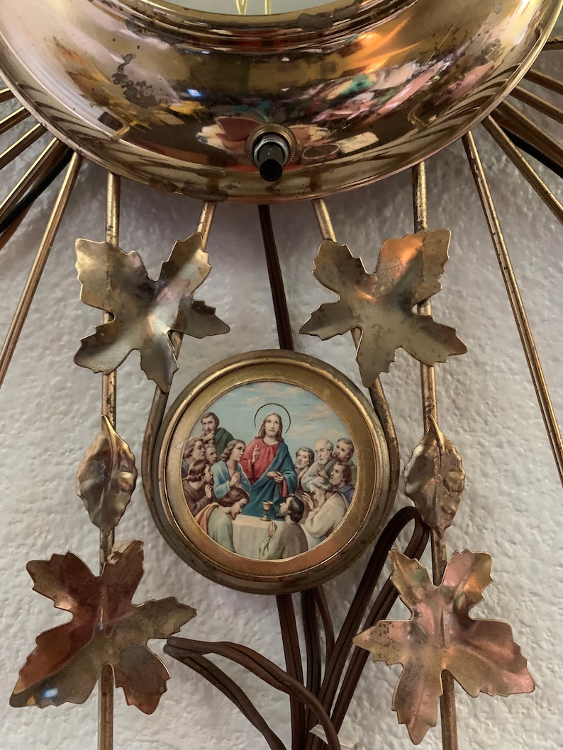 Vintage Jesus Religious Clock by United - Etsy
