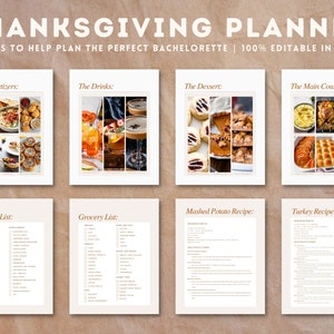 Thanksgiving Printable Planner | Thanksgiving Planner | Editable ...