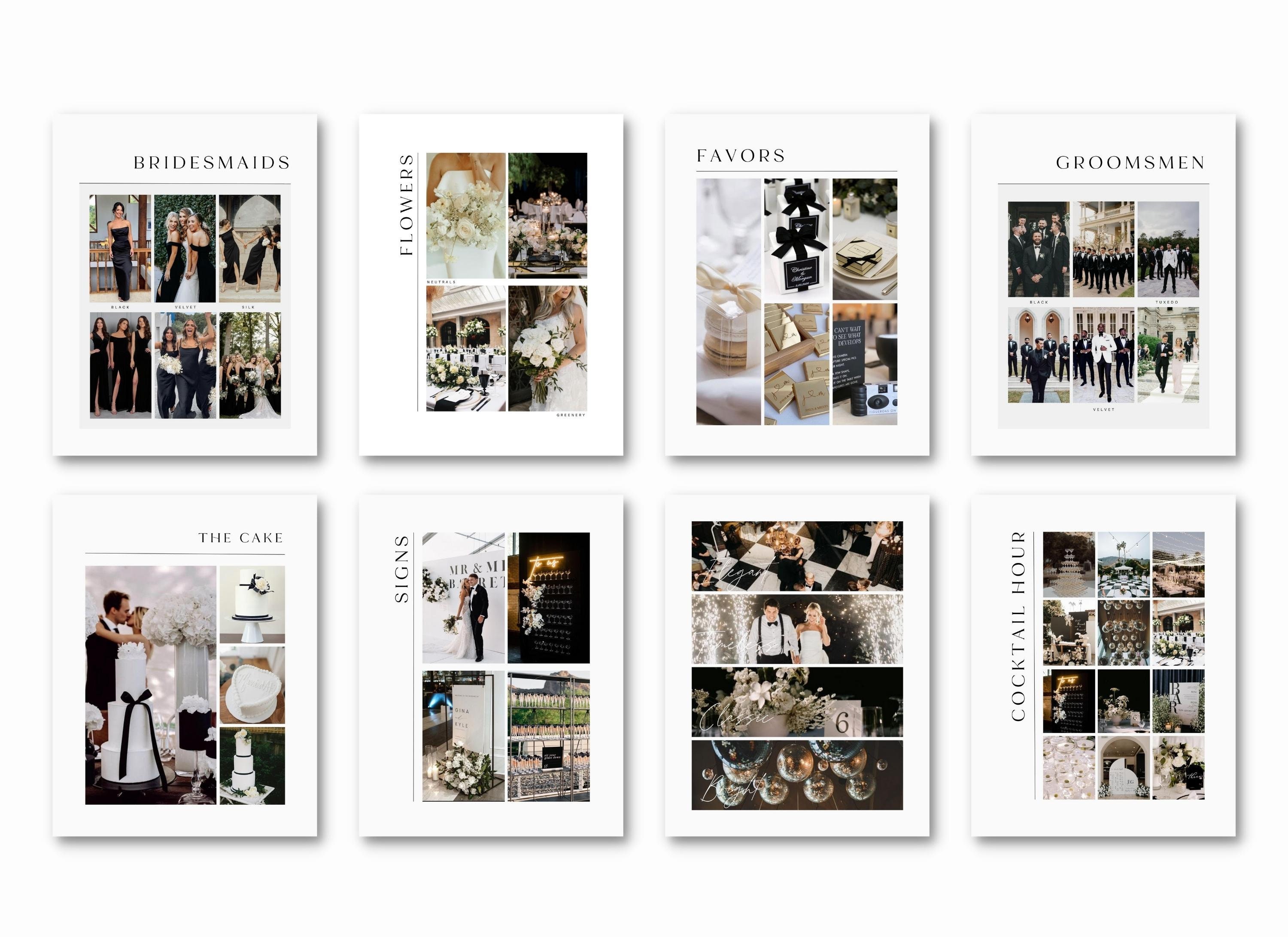 Wedding Mood Board Template | Spring Design Guide (editable Canva ...